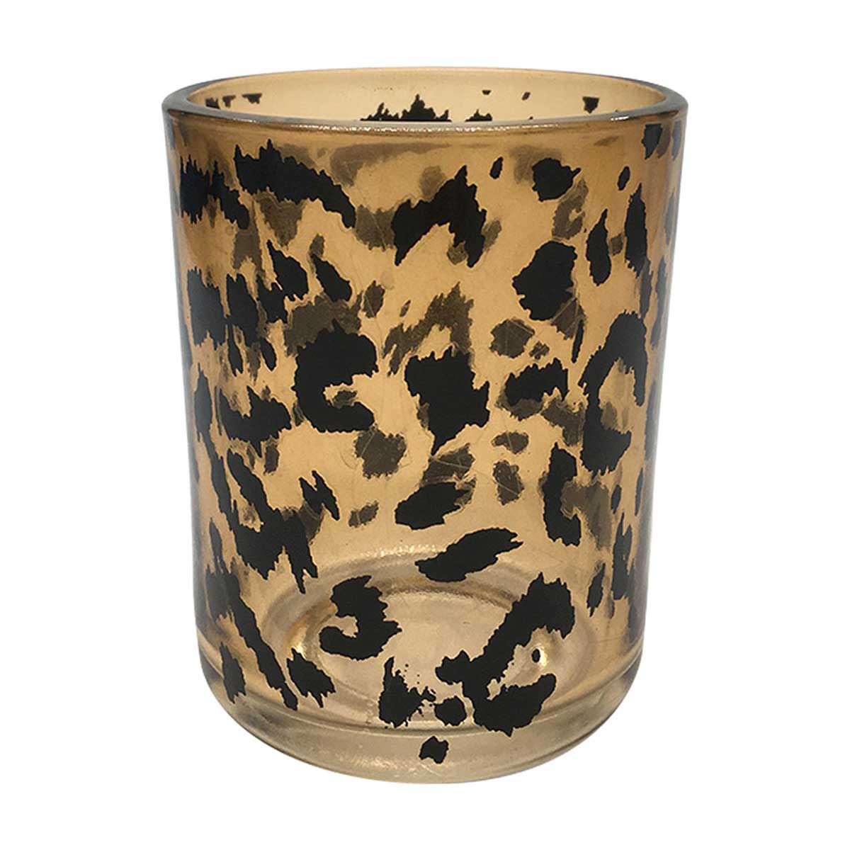 Leopard Print Candle Holder