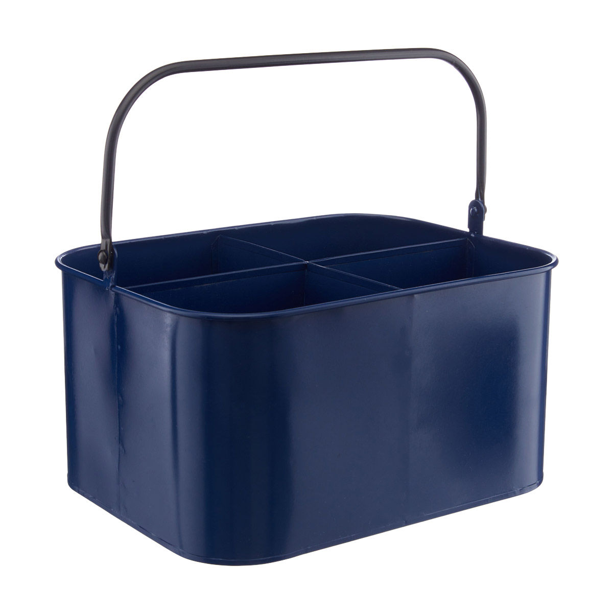 Blue Utensil Caddy with Handle