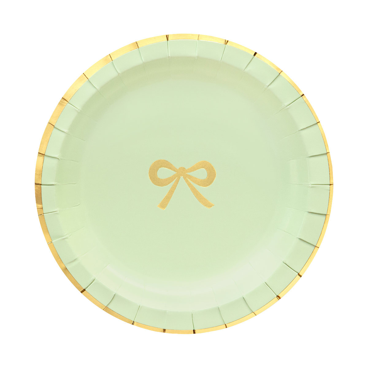 Ryder & Co Scalloped Paper Plate, 4.25 in, Green