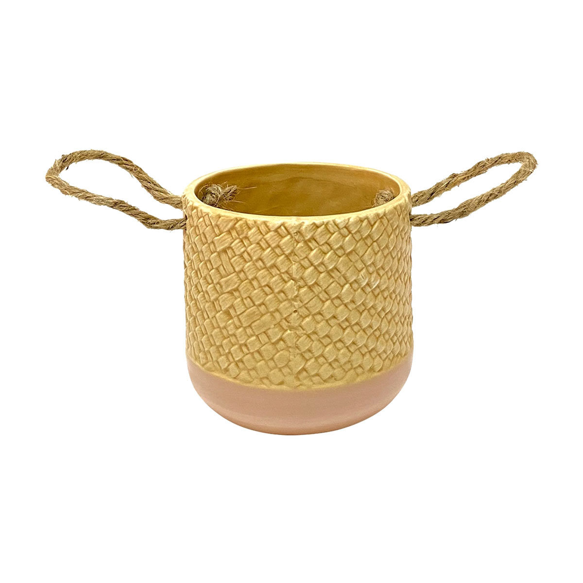 Ceramic Planter with Rope Handles