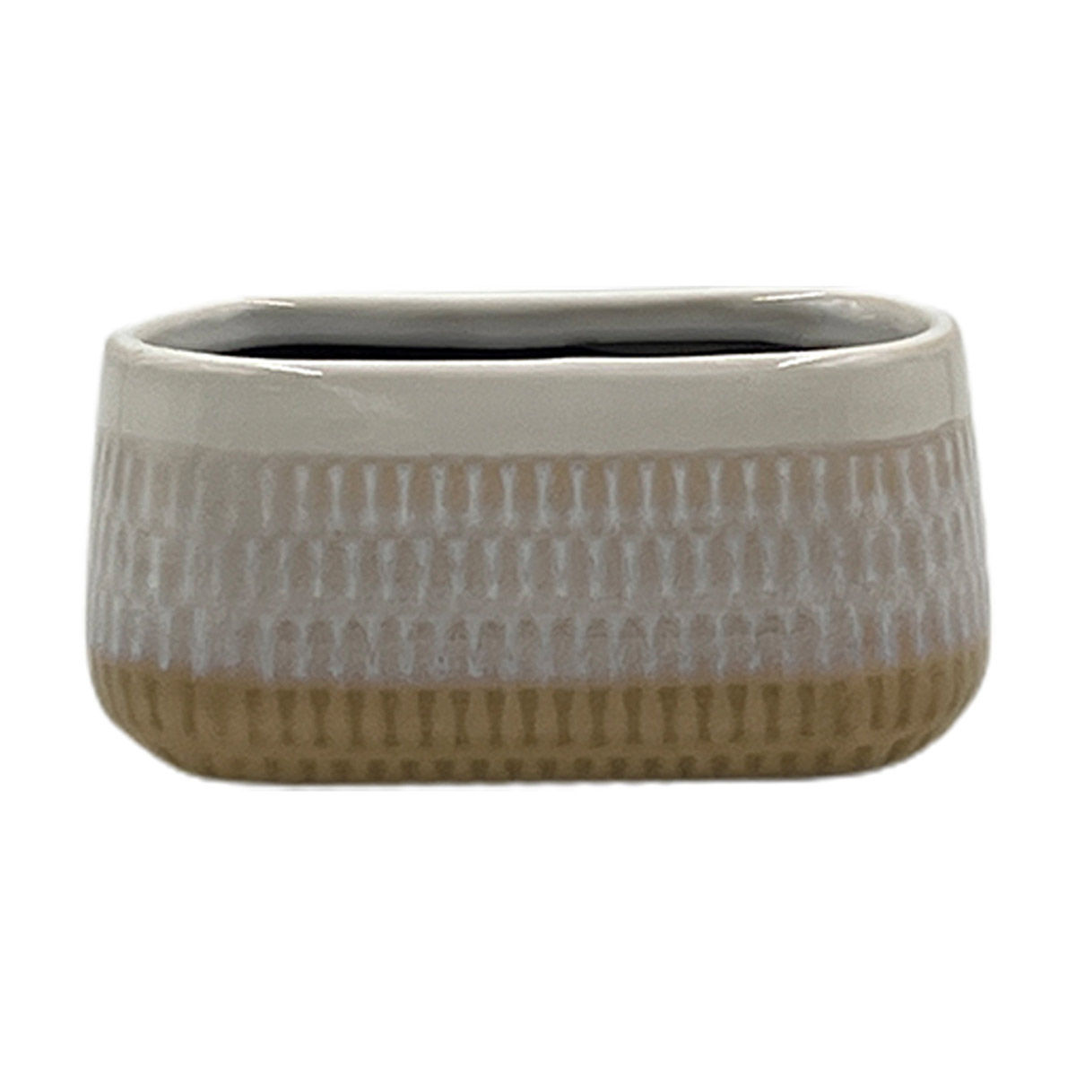 Decorative Ombre Oval Shaped Ceramic Flower Pot