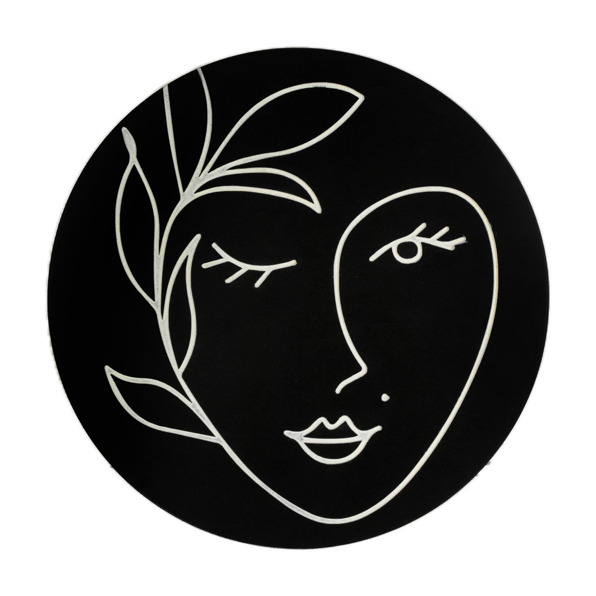 Round Wall Art, Faces