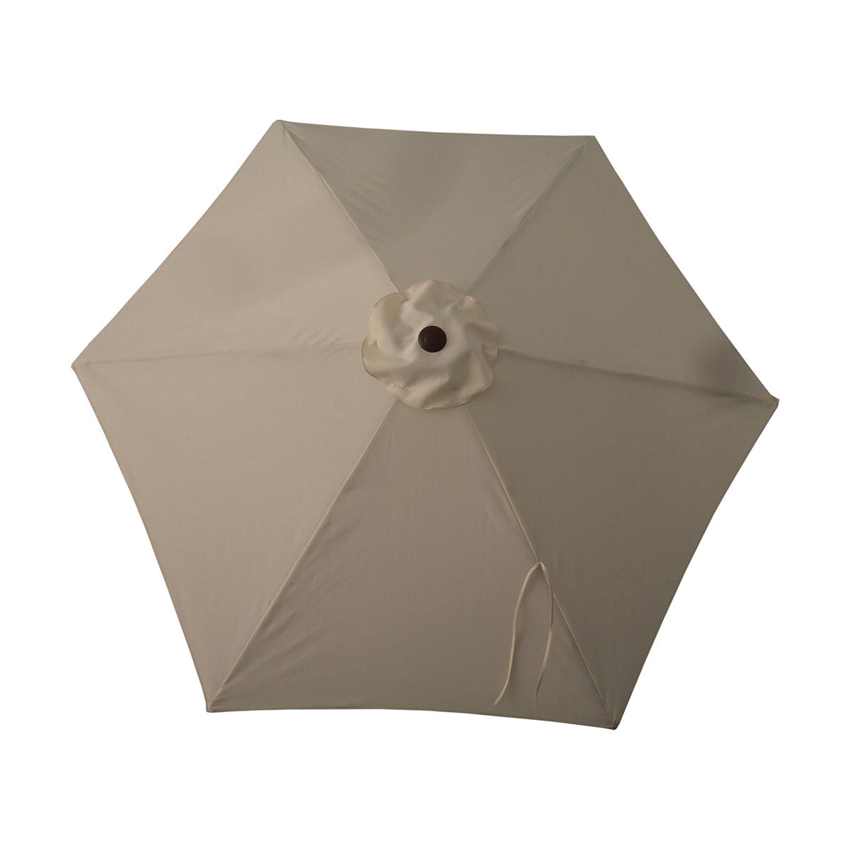 Popshelf Aluminum Crank and Tilt Market Outdoor Patio Umbrella, Beige ...