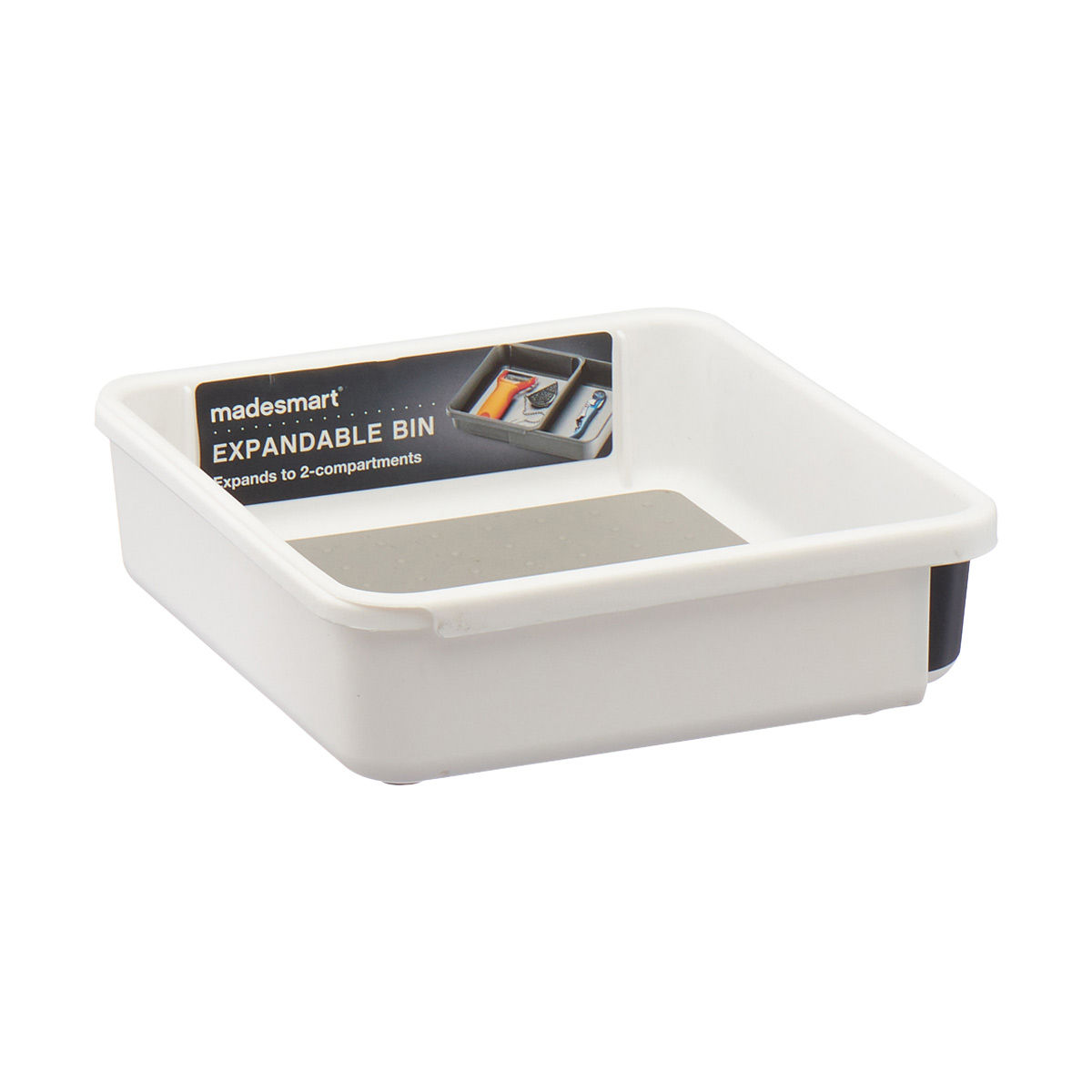 Madesmart Classic Expandable Bin, White