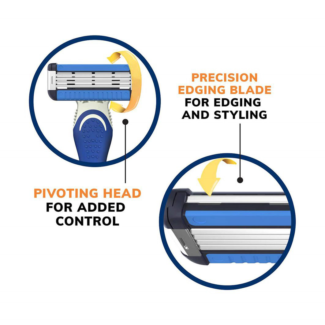 BIC EasyRinse Men's Disposable Razors, 2 ct