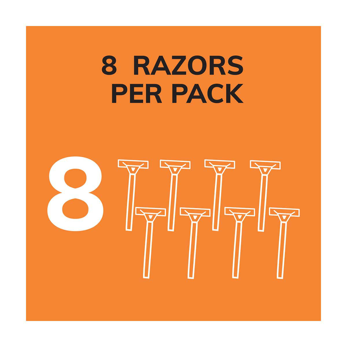 BIC Sensitive 2 Disposable Razors for Men, 8 ct