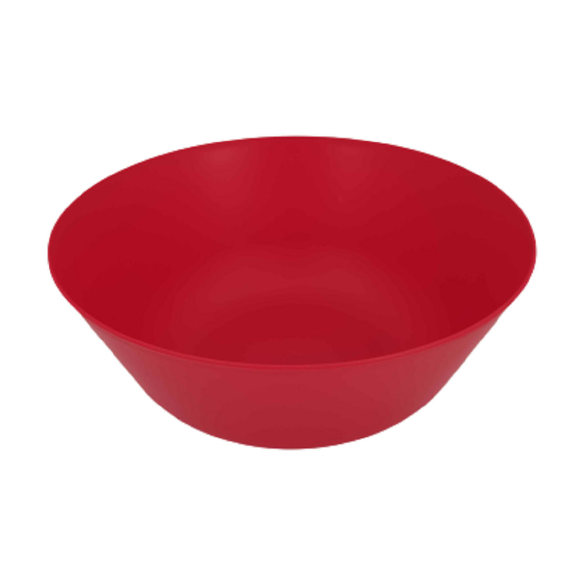 Plastic Serving Bowl, Bright Red