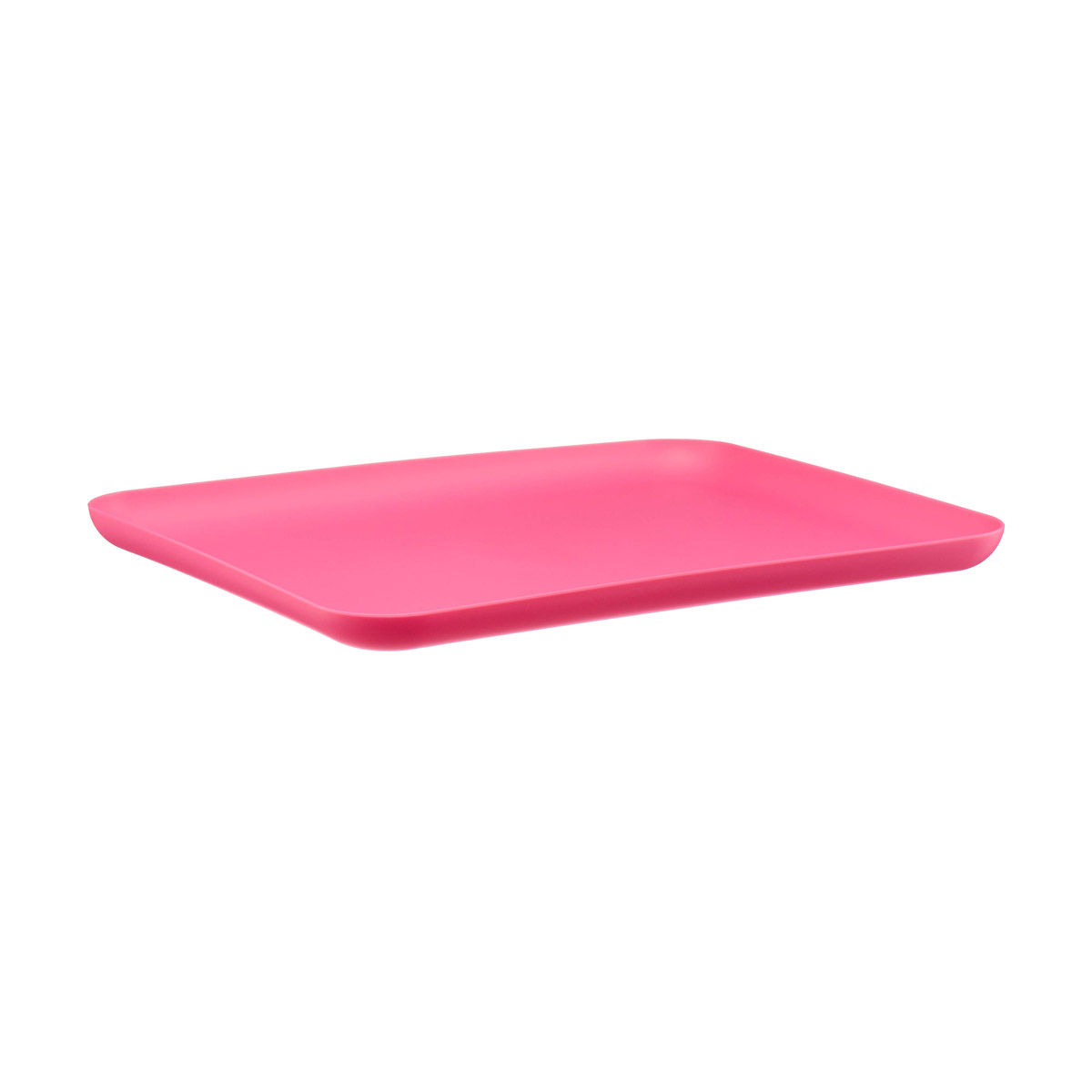 Plastic Rectangular Platter, Pink