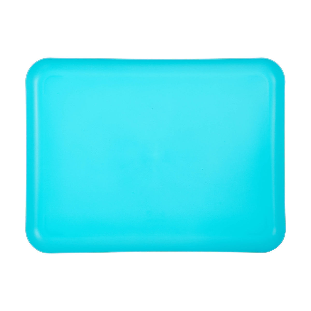 Plastic Rectangular Platter, Turquoise