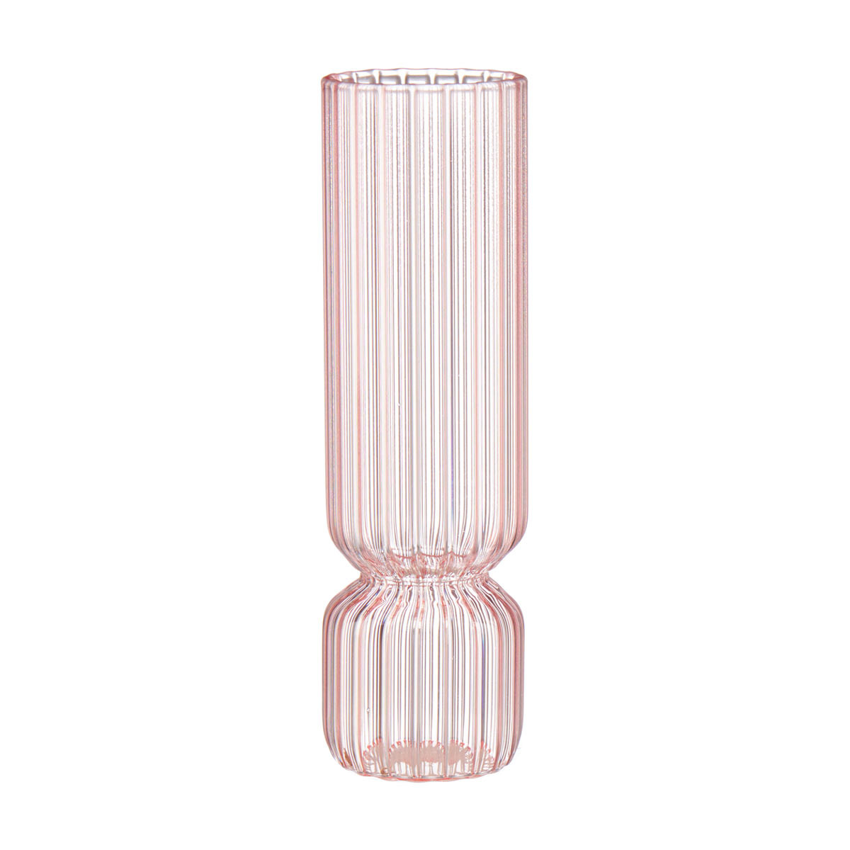 Modern Glass Vase, Small, Pink