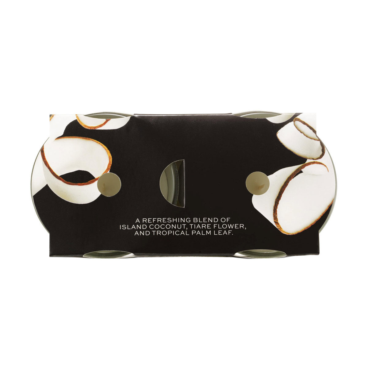 Koze Place Coconut & Tropical Palm Scented Candle Duo, 3.4 oz