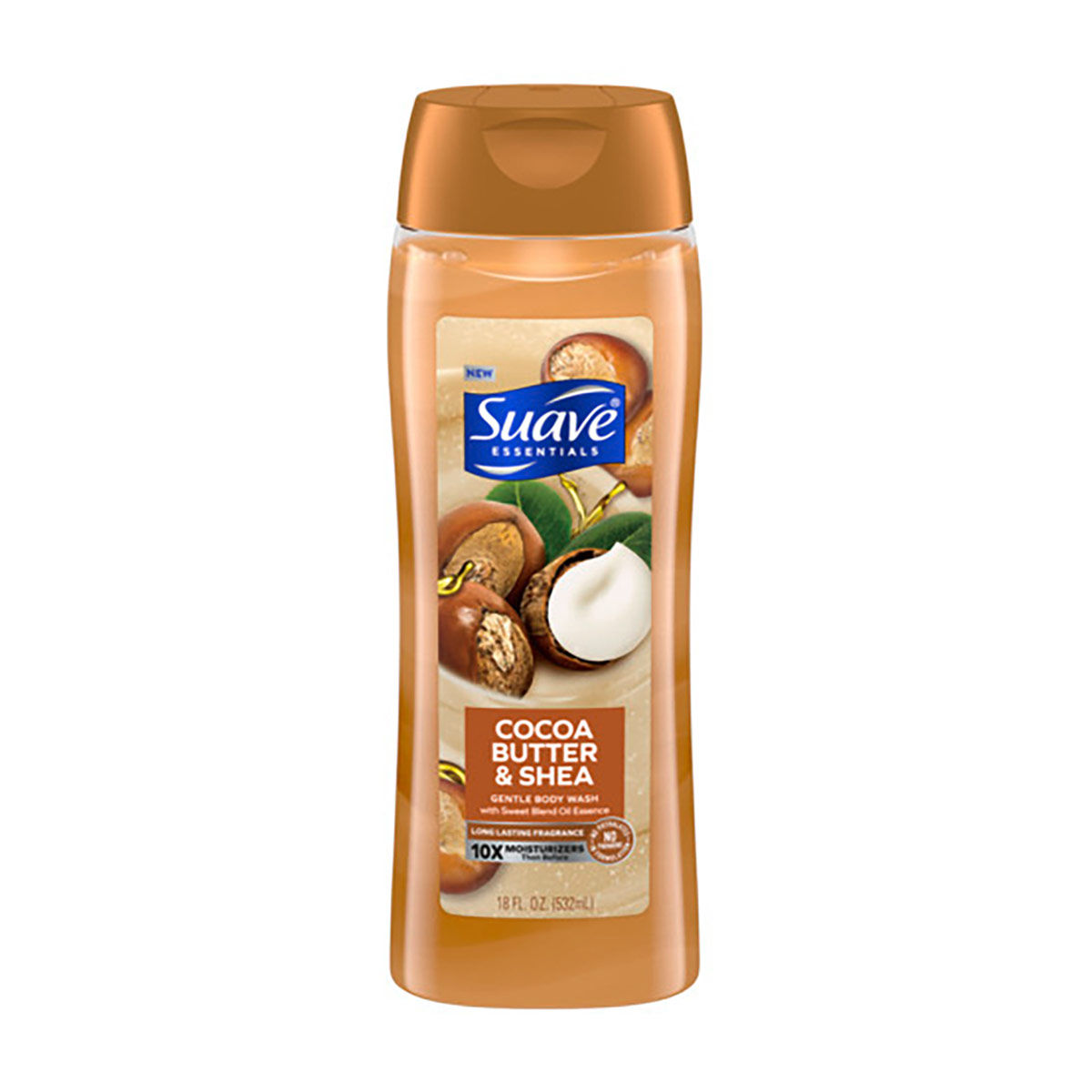 Suave Essentials Cocoa Butter & Shea Gentle Body Wash, 18 fl oz ...