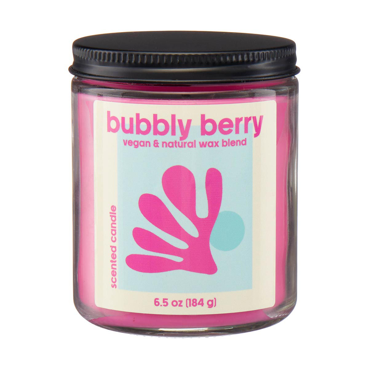 Scented Candle, Bubbly Berry S, 6.5 oz