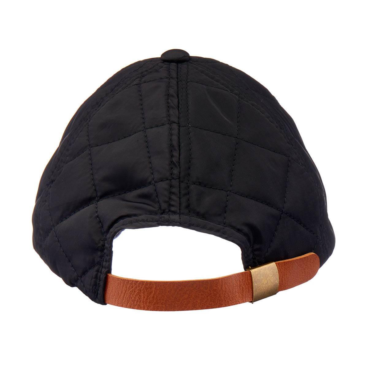 Quilted Baseball Cap, Black