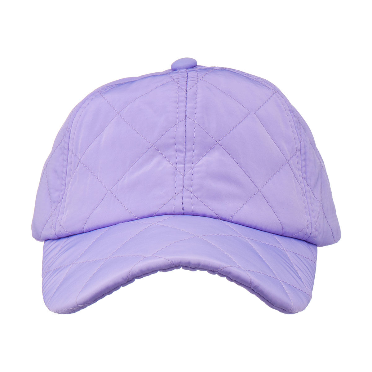 Quilted Baseball Cap, Purple