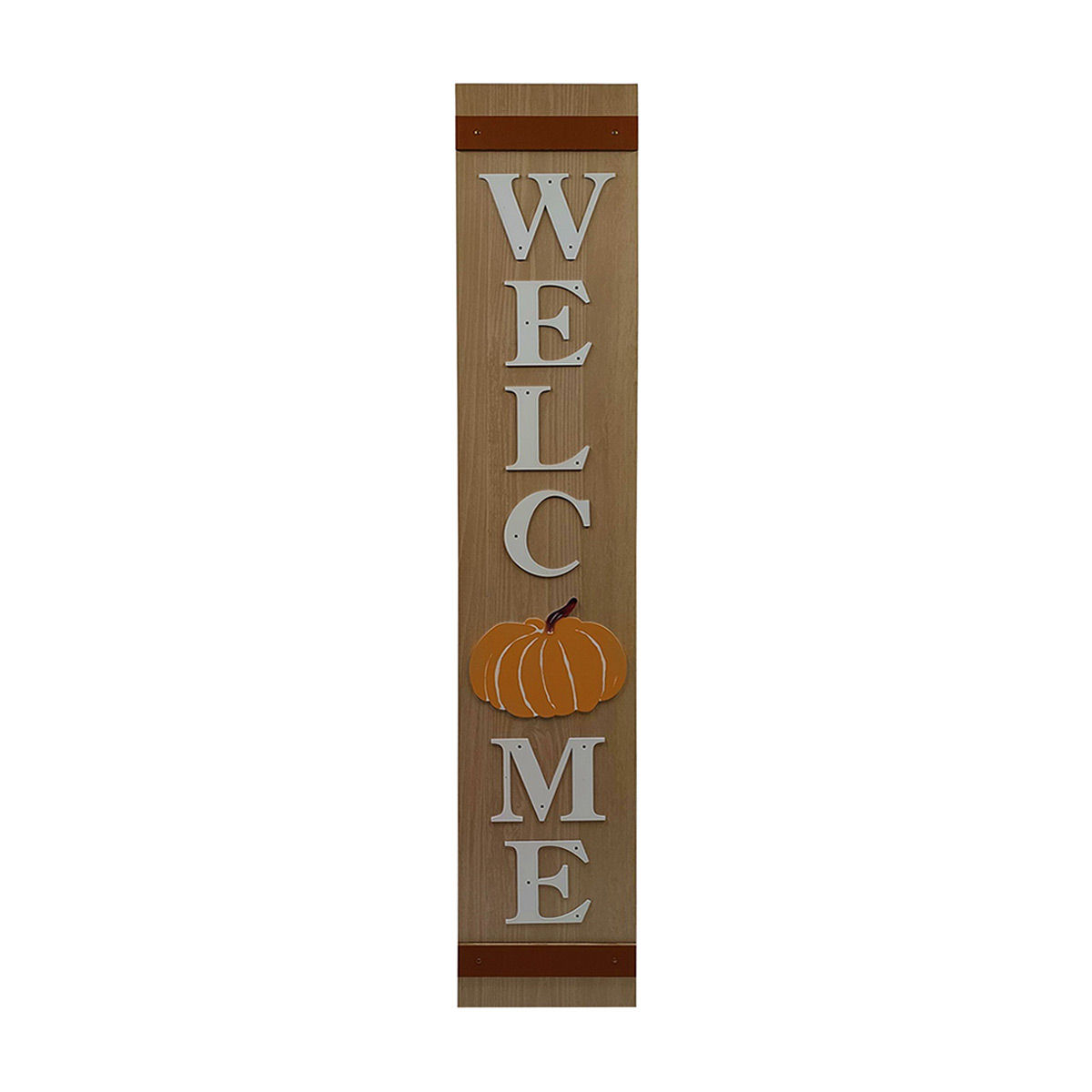Decorative Wooden LED 'Welcome' Porch Leaner, 57 Inches