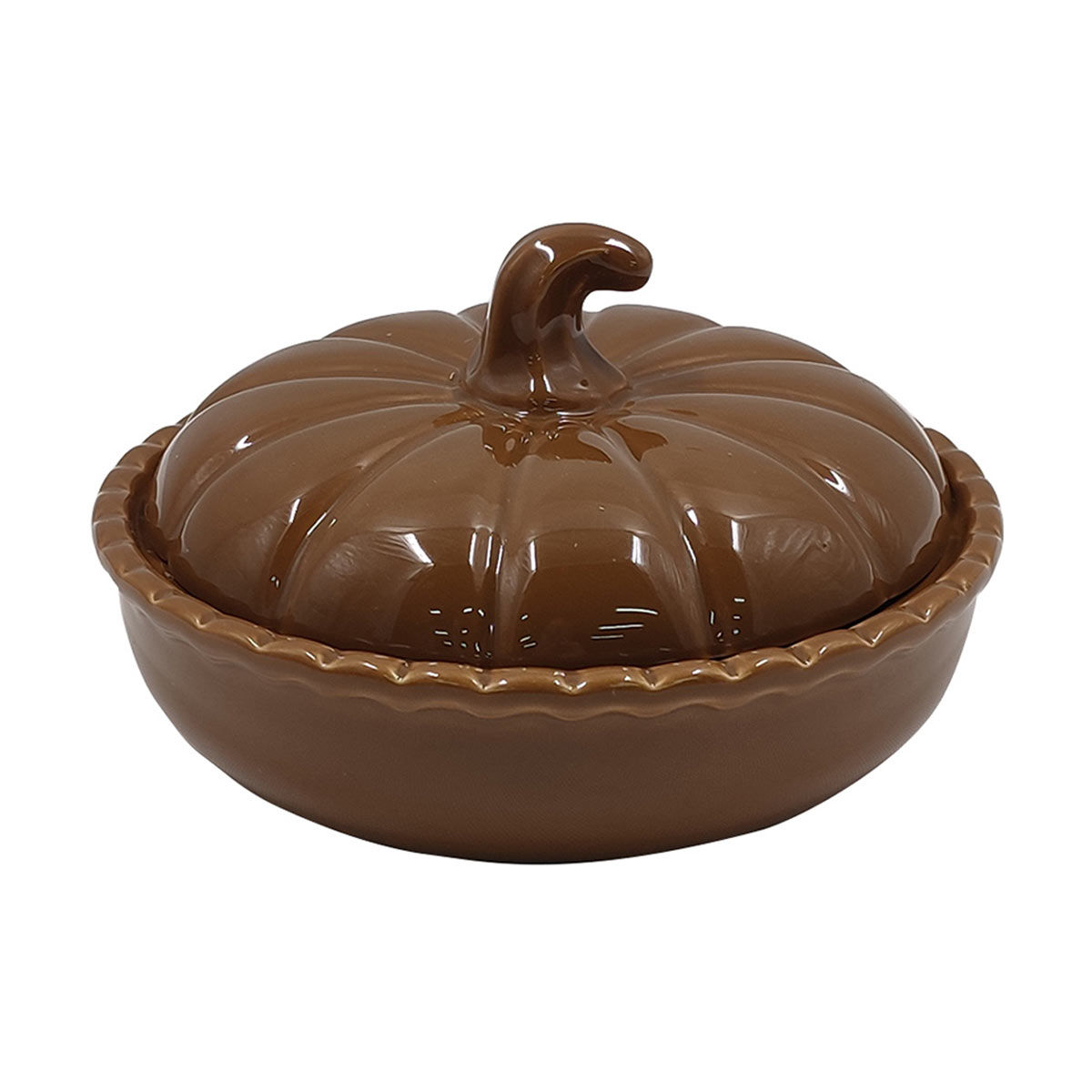 Pumpkin Ceramic Mini Baker with Lid