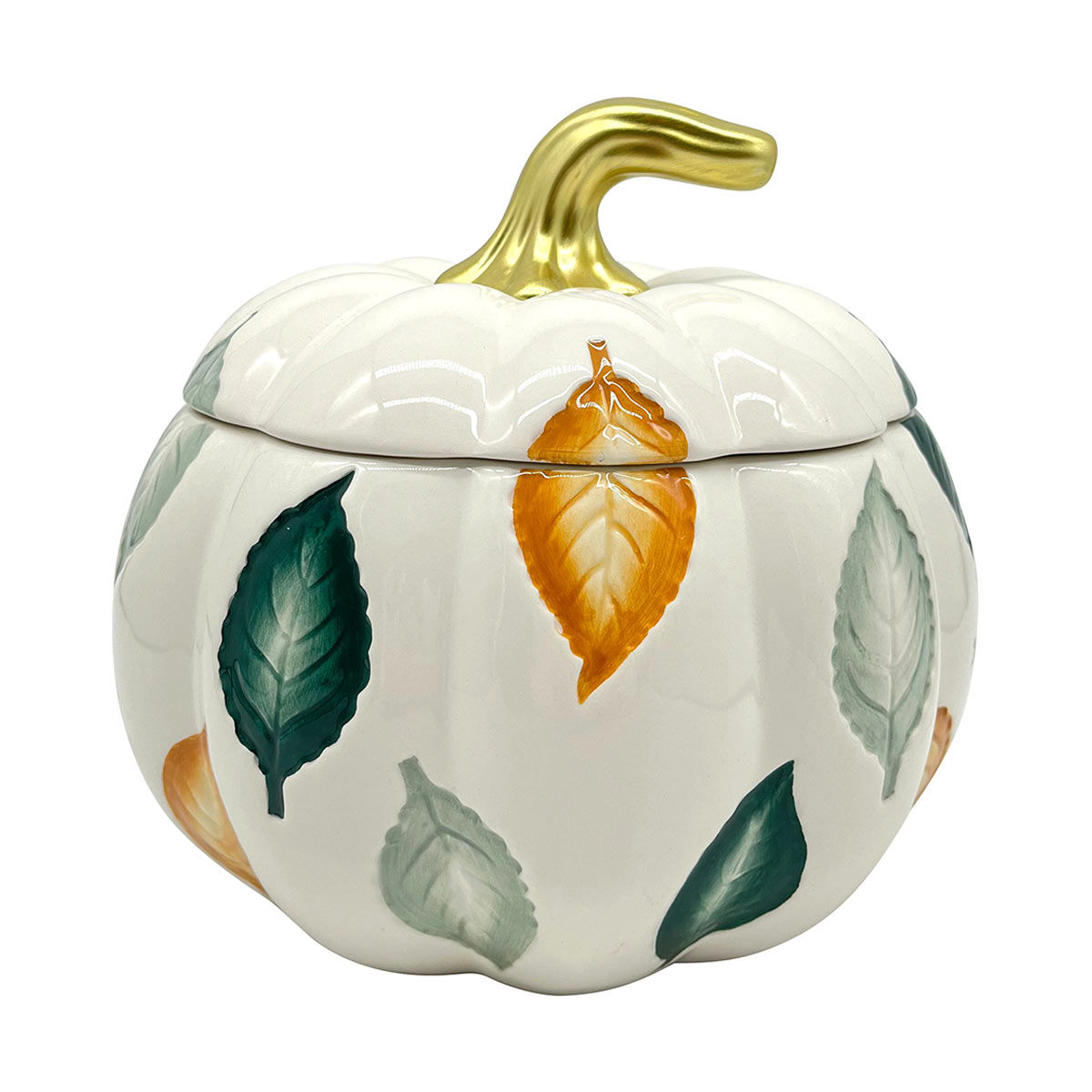 Ceramic Pumpkin Container
