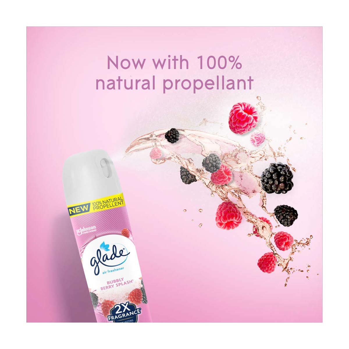 Glade Aerosol Air Freshener Spray Bubbly Berry Splash, 8.3 oz