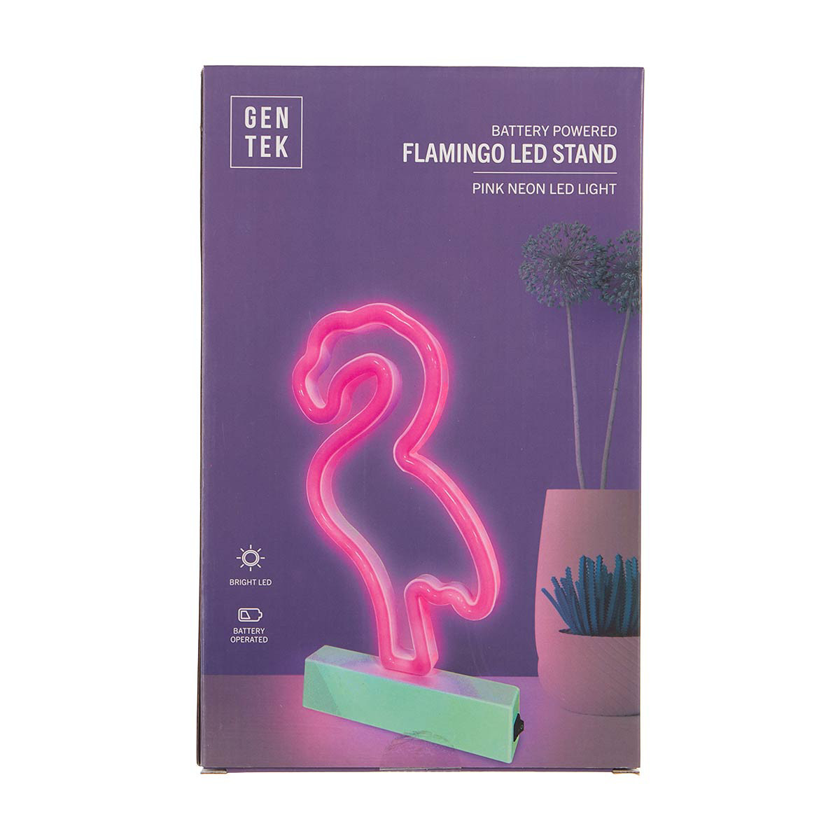 GENTEK LED Light-Up Flamingo