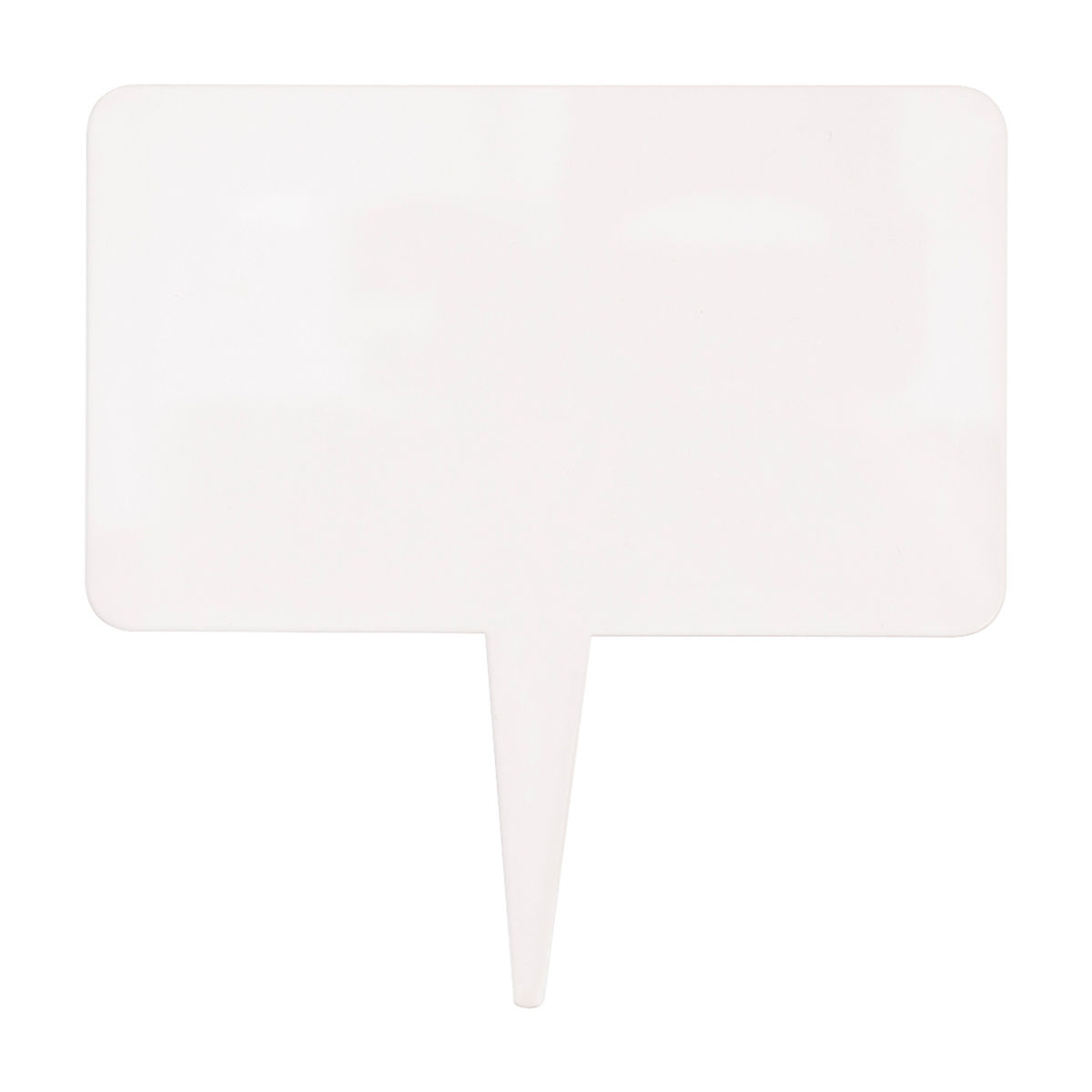 Clear Write-On Sign Food Picks, 6 ct