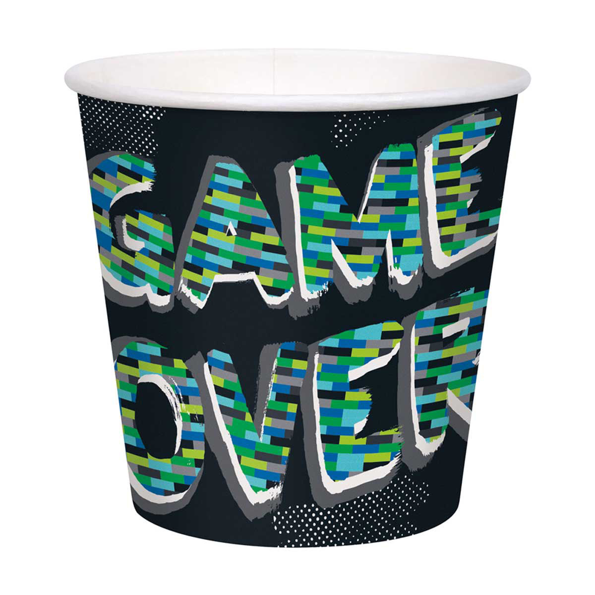 Gamer Birthday Paper Snack Buckets, 6 ct