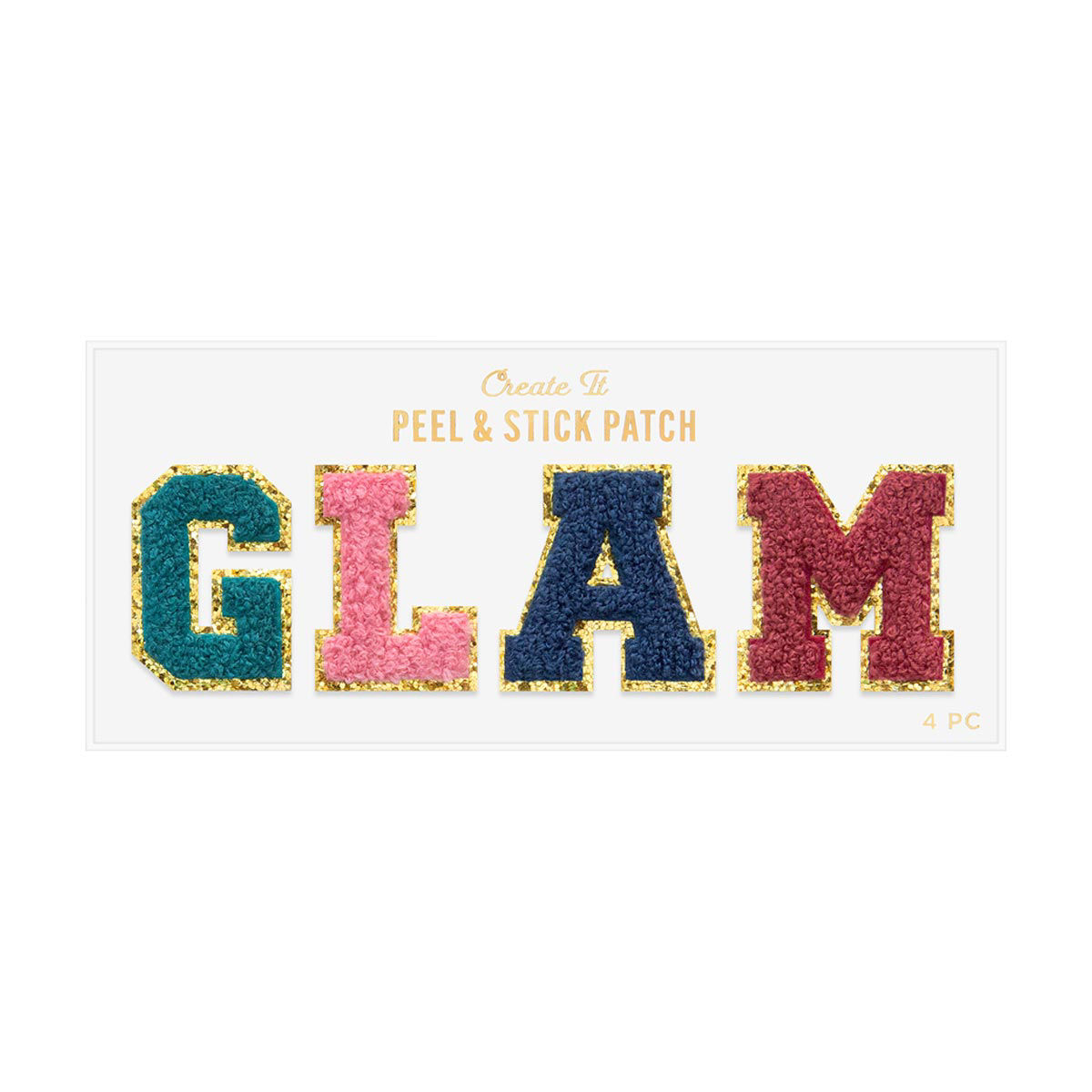 Fuzzy Word Patch, Glam
