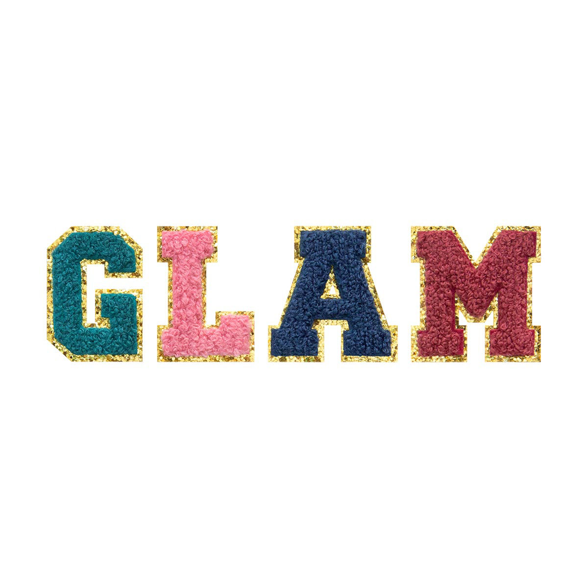 Fuzzy Word Patch, Glam