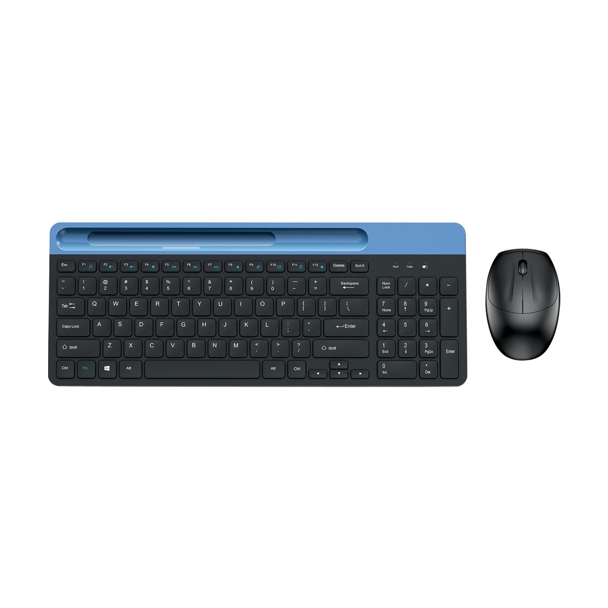 Wireless Mouse & Keyboard Set with Multi-Device Stand
