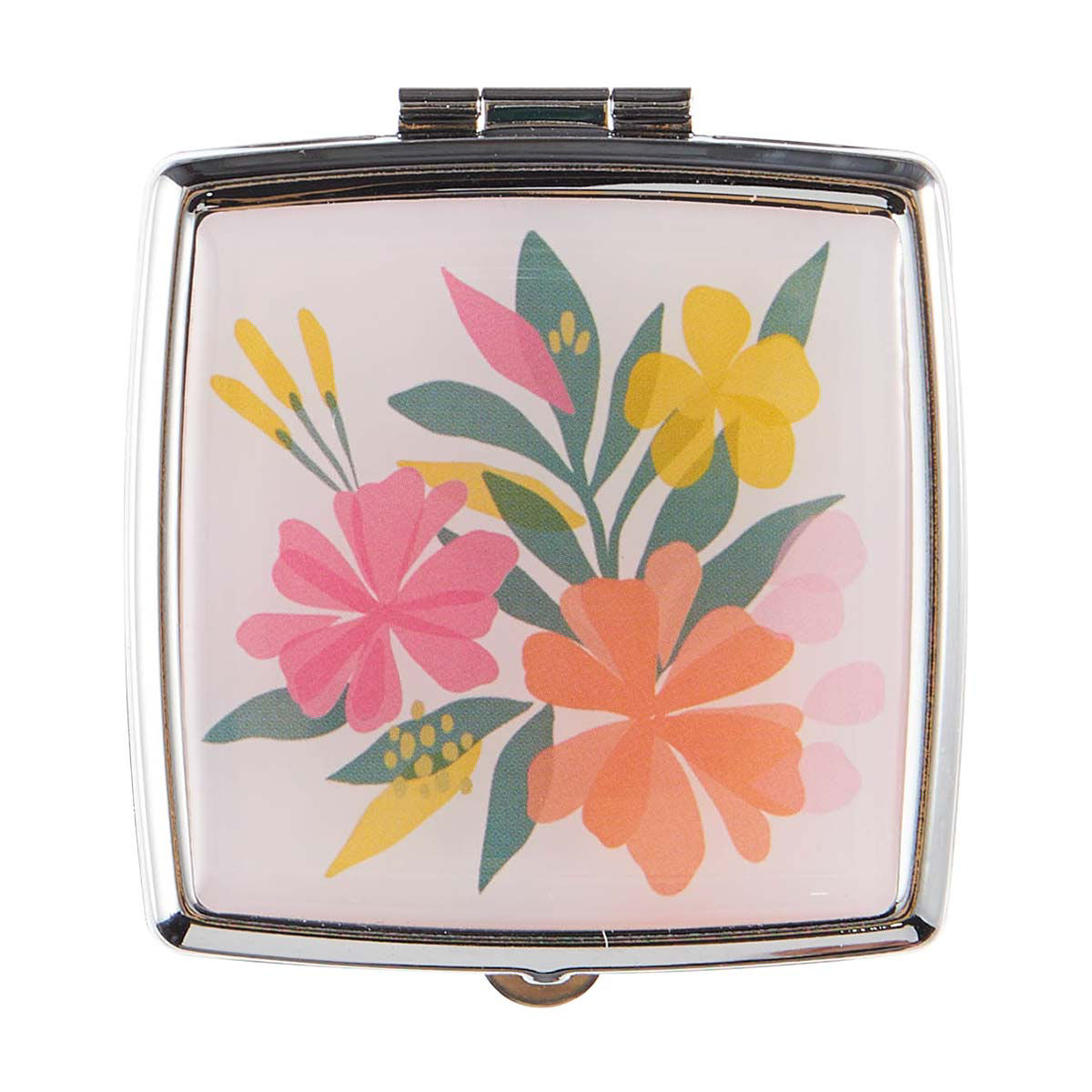 Floral Bouquet Metal Pill Box