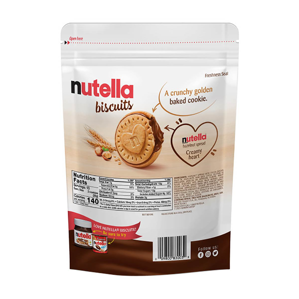 Nutella Biscuits Sandwich Cookies, 20 ct