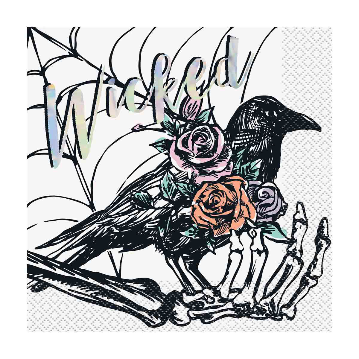 'Wicked' Raven Napkin