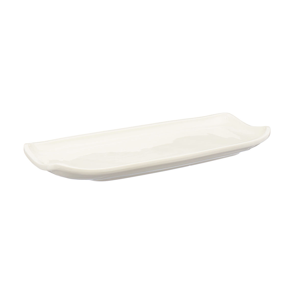 Oblong Platter, White