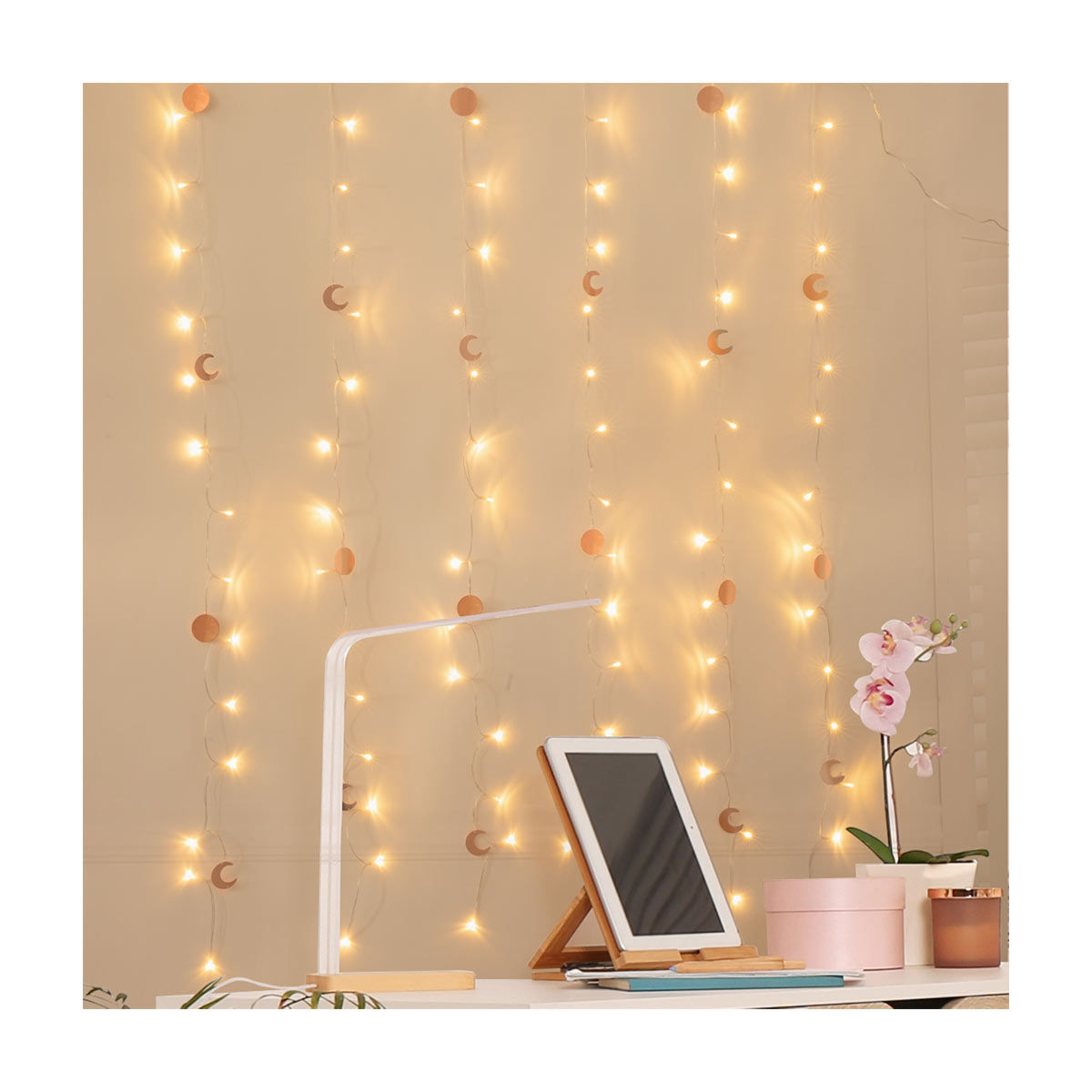 Celestial String Lights, Sun & Moon