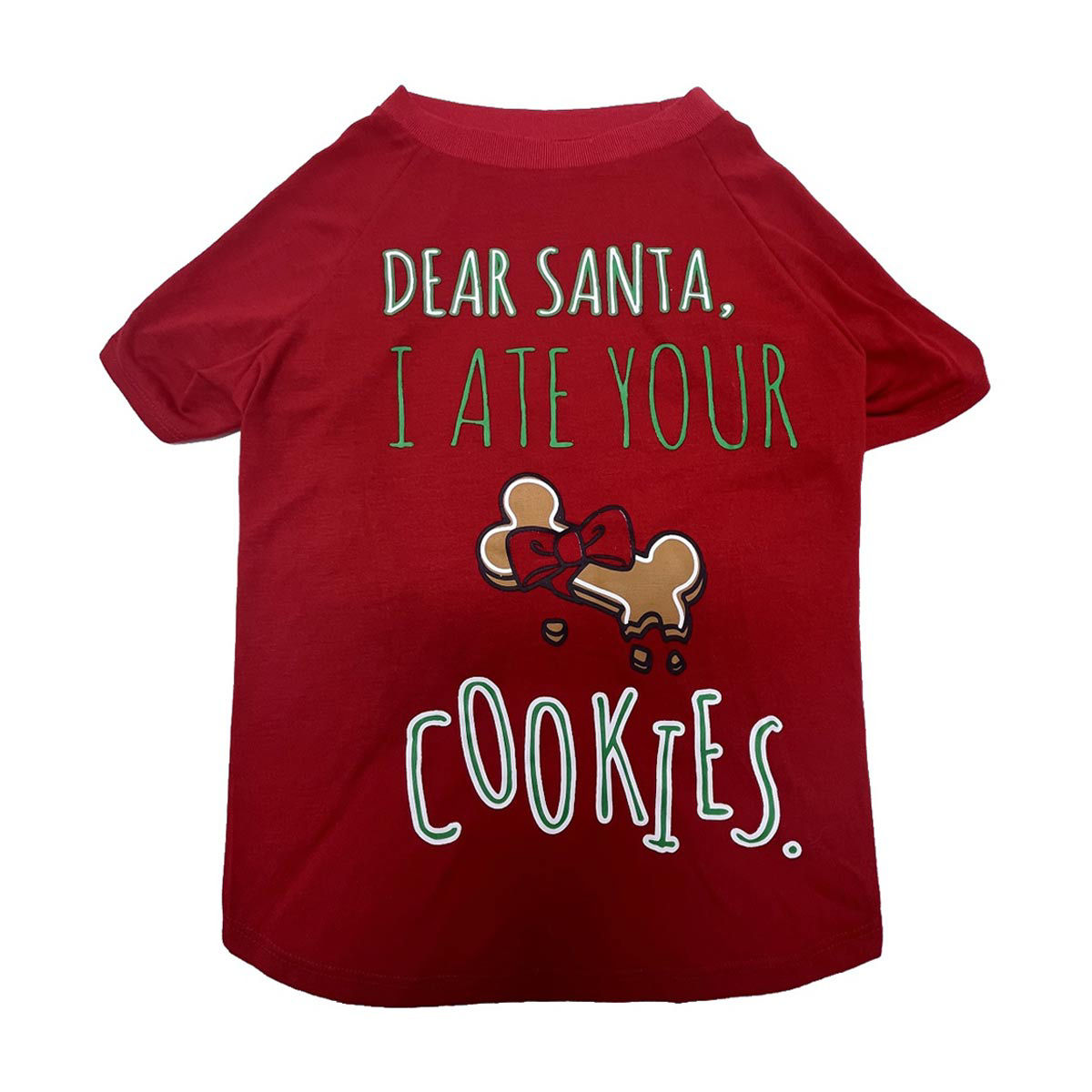 Holiday 'Dear Santa, I Ate Your Cookies' Pet T-Shirt