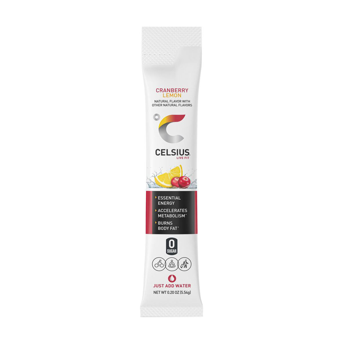Celsius On-the-Go Packets - Cranberry Lemon, 2.7 oz, 14 ct