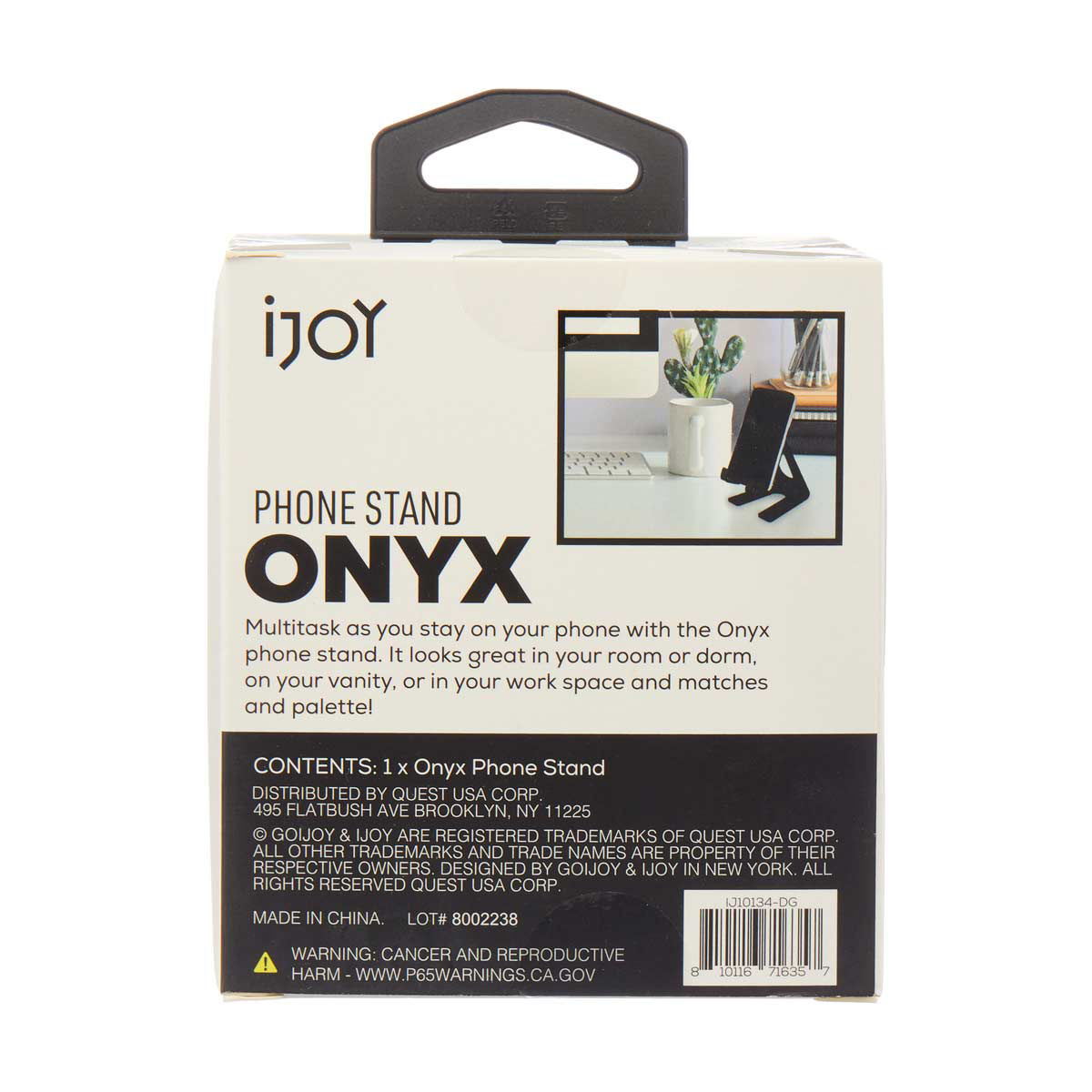 iJoy Onyx Phone Stand, Black