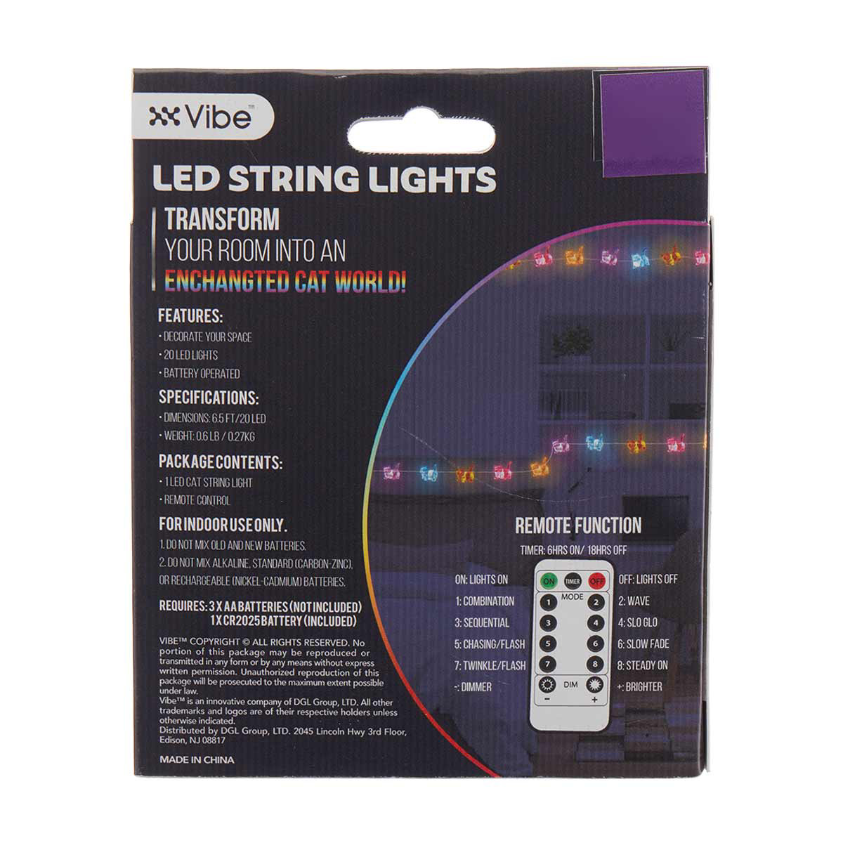 Vibe LED Cat String Lights