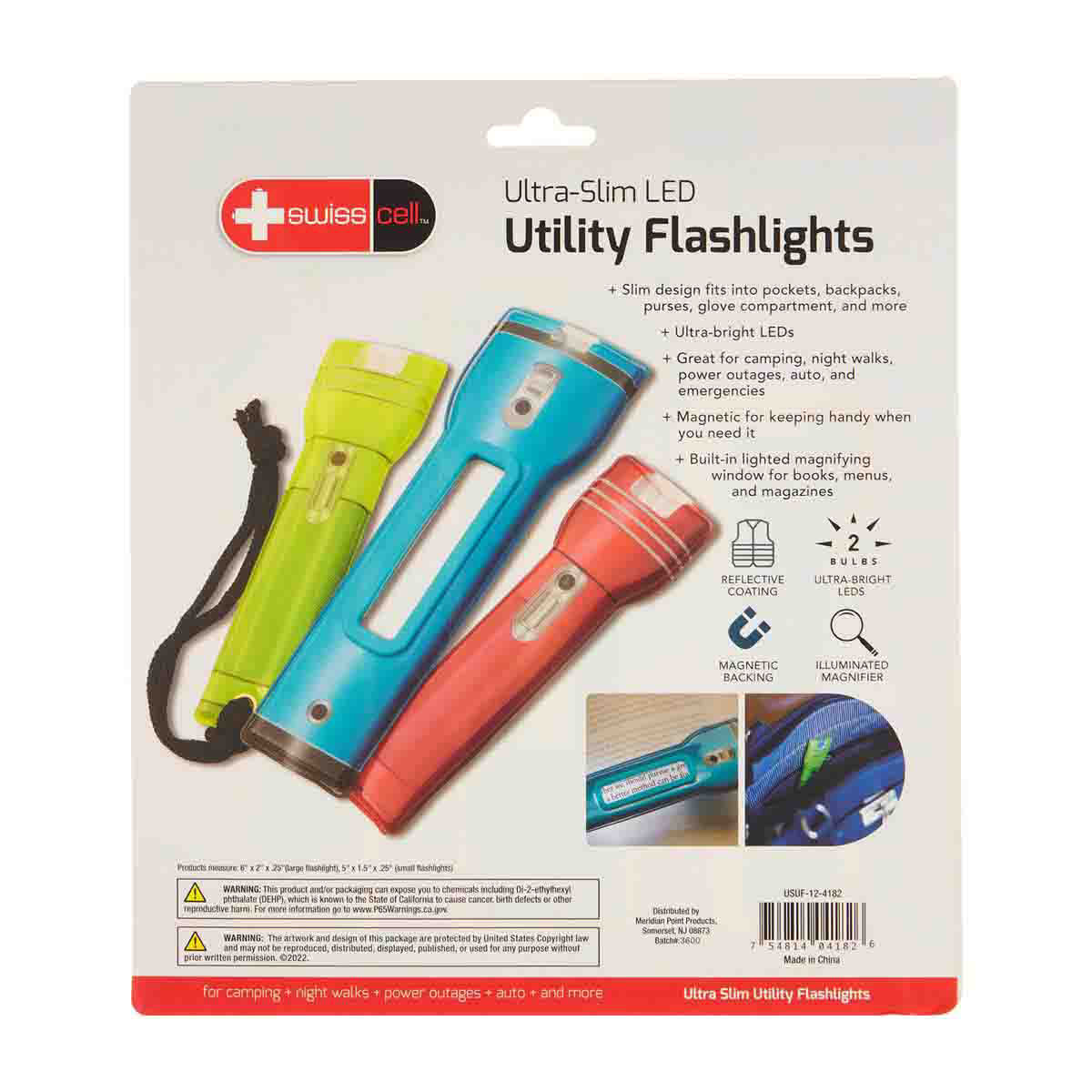 Popshelf Swiss Cell Ultra-Slim LED Utility Flashlights | Hamilton Place