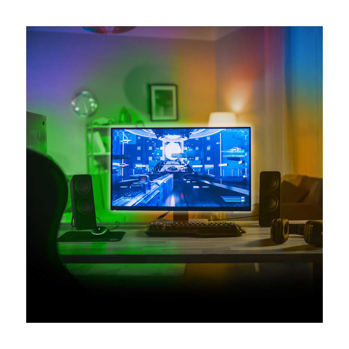 Xtreme Lit Multicolor LED Light Strip with Remote Control, 12 Feet
