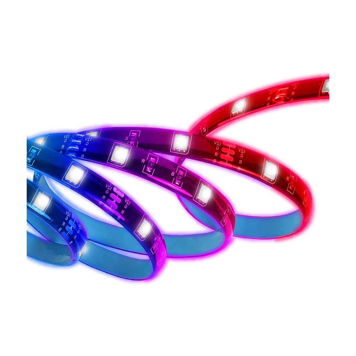 Xtreme Lit Multicolor LED Light Strip with Remote Control, 6 Feet