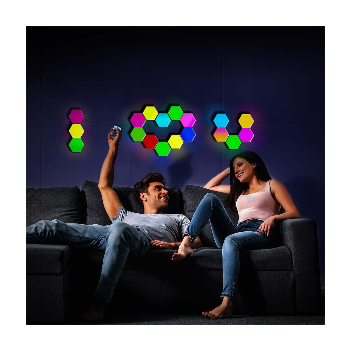 Xtreme Lit Hexalite LED Touch Lights, Pack of 2 | Hamilton Place