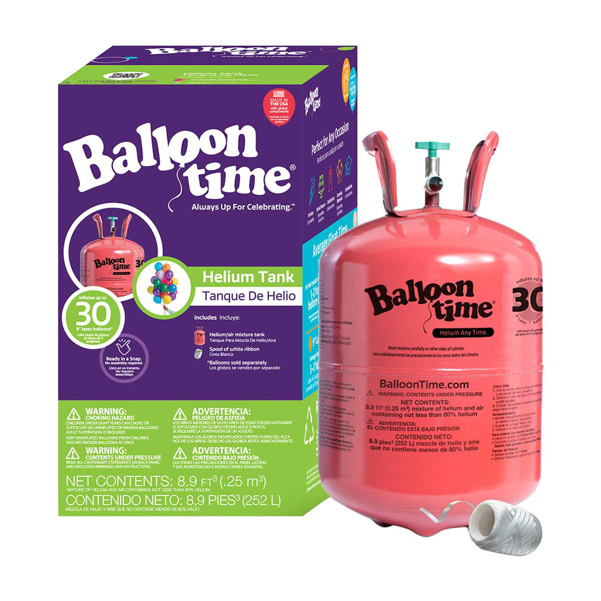 Balloon Time Helium Tank