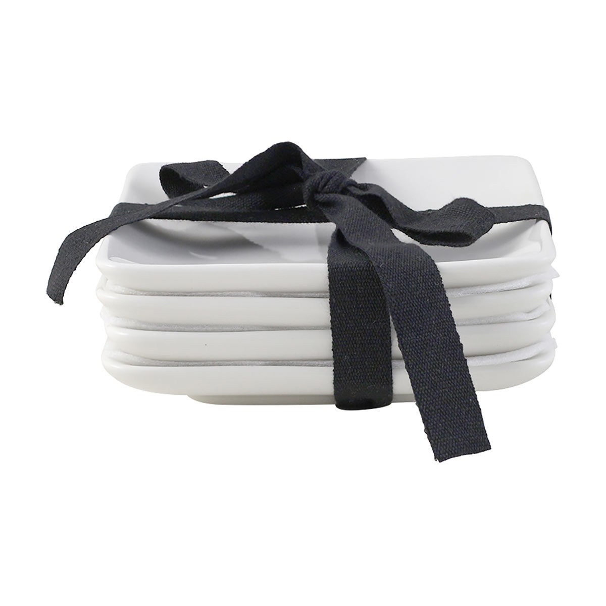 Mini Appetizer Square Plates, Pack of 4