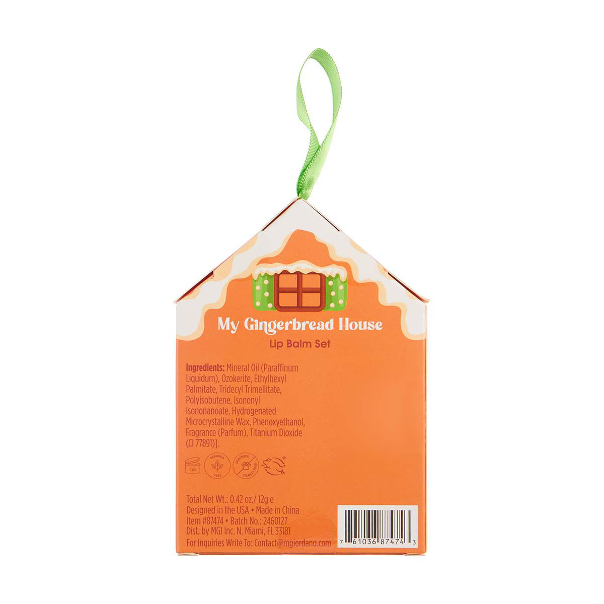 Giordano Colors My Gingerbread House Lip Balm Set, 3 Pieces