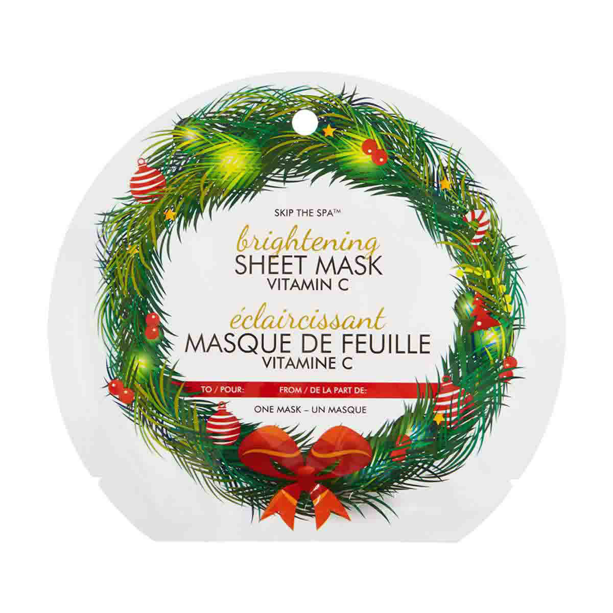 Skip The Spa Vitamin C Brightening Sheet Mask