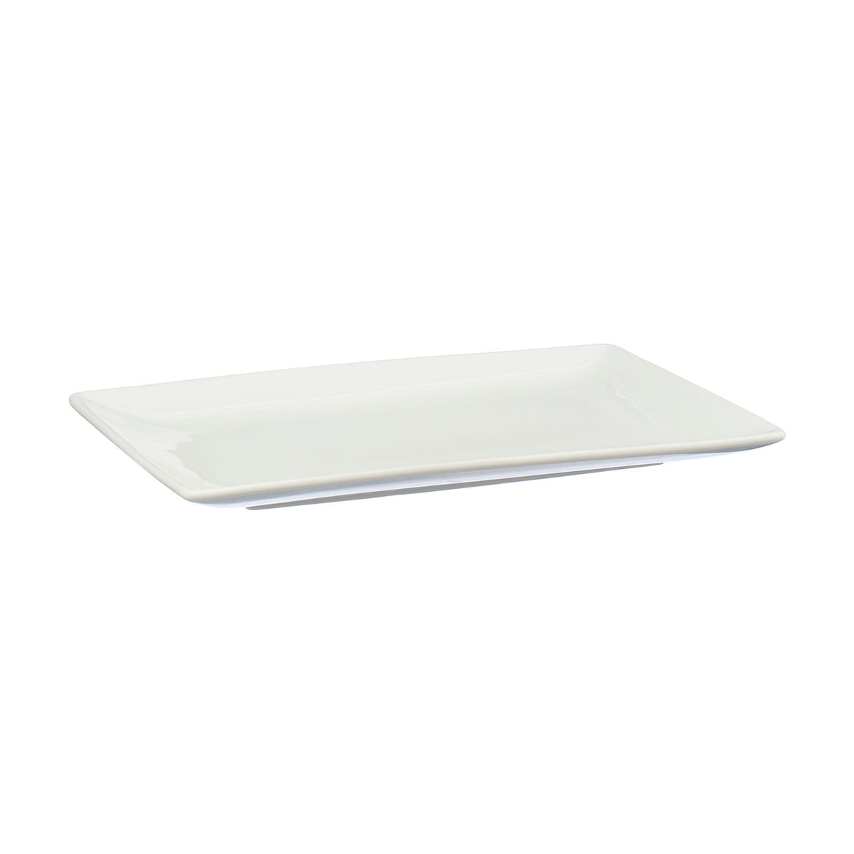 White Rectangular Platter, 10 Inches