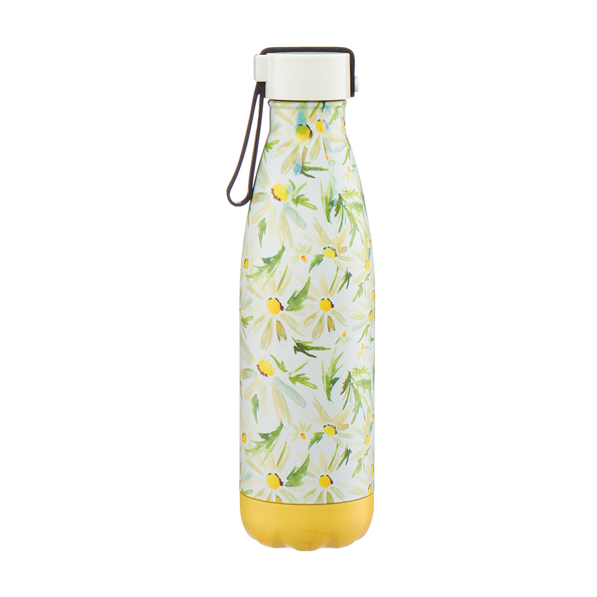 Floral Printed Water Bottle with Strap