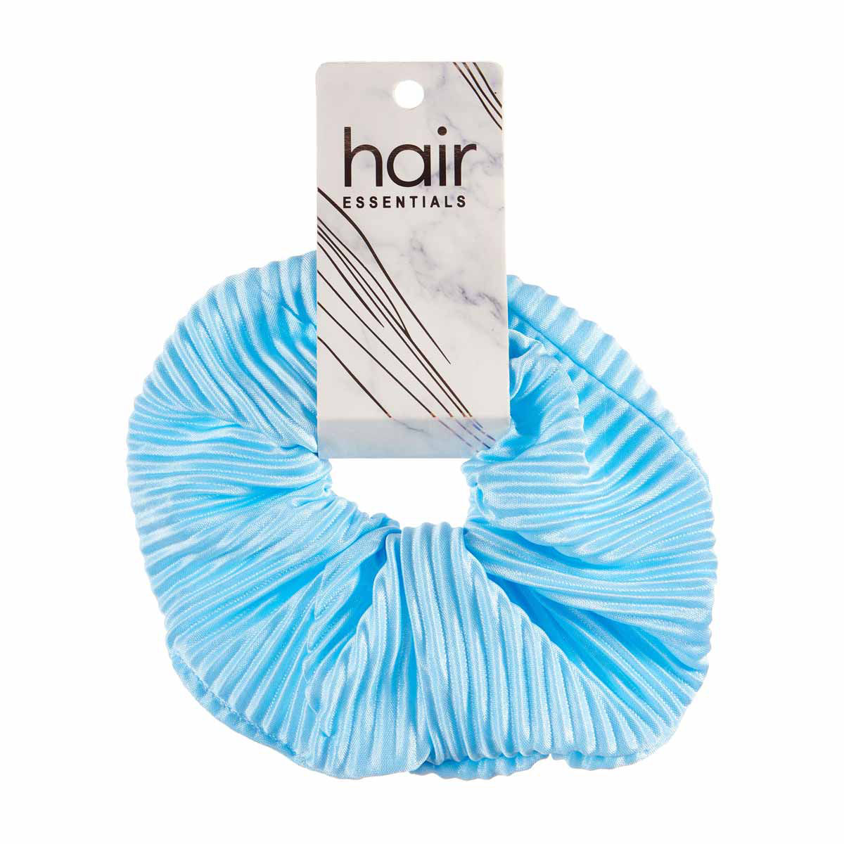 Jumbo Satin Scrunchie, Blue