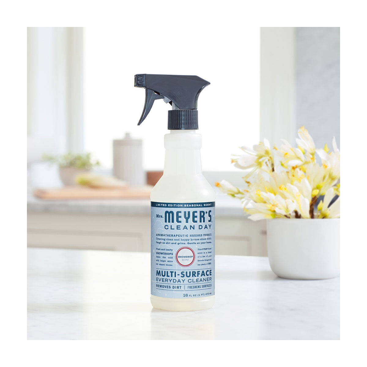 Mrs. Meyer s Clean Day Snowdrop Scent Multi Surface Everyday Cleaner 16 fl oz